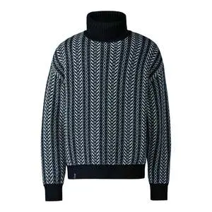 Mackage Jacquard Chain-knit Wool Sweater - Carbon