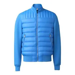 Mackage Nano Down Mixed Media Bomber Jacket Celestial Blue