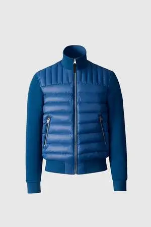 Mackage Nano Down Mixed Media Bomber Jacket - Tide