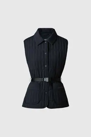 Mackage Helia Light Down Quilted Vest - Black