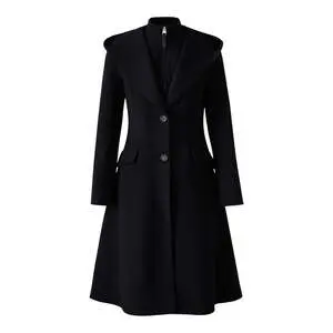 Women's wool blend bib coats