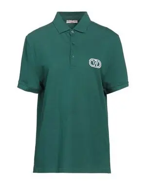 Valentino Garavani Polo Shirt Size Cotton, Polyester - Green