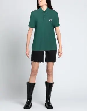 Valentino Garavani Polo Shirt Size Cotton, Polyester - Green