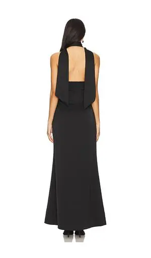 Superdown Bethany Halter Gown - Black