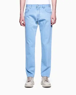 Giorgio Armani Five-pocket Regular-fit Trousers - Blue