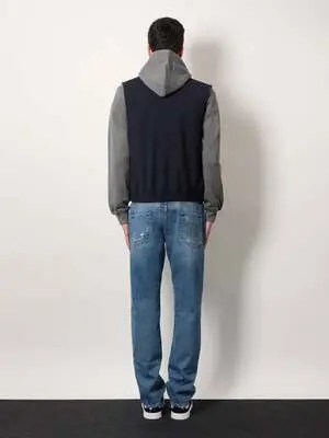 Dolce & Gabbana Wool Blend Sleeveless Jacket