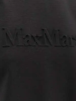 Max Mara Wool T-shirt With Embossed Logo
