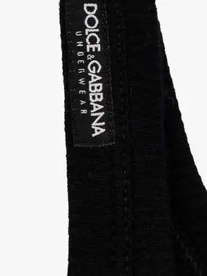 Dolce & Gabbana Ribbed Cotton Tank Top - Black