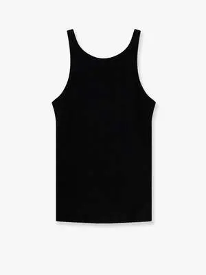 Dolce & Gabbana Ribbed Cotton Tank Top - Black