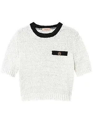 TWINSET Cropped Jumper - Multicolour