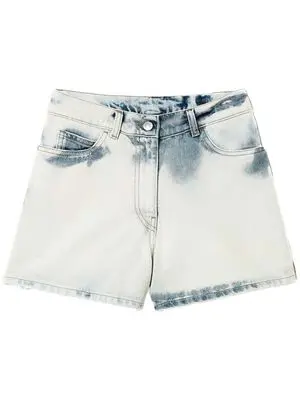 TWINSET Super Bleached Denim Shorts