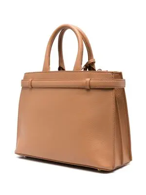 LANCEL Mini Leather Tote Bag - Brown