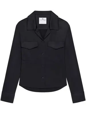 COURREGES Satin Shirt - Black
