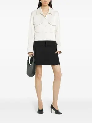 COURREGES Satin Shirt - White