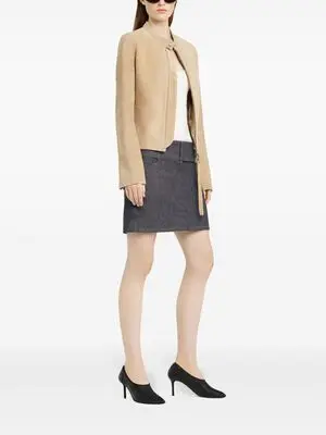 COURREGES Suede Jacket - Neutrals
