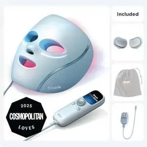 SHARK Cryoglow Led Face Mask In Blue Frost Red