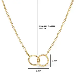 ANA LUISA Interlocking Circles Necklace