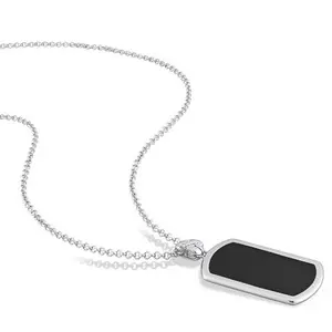JULIANNA B. Sterling Silver Accent Enamel Pendant Necklace