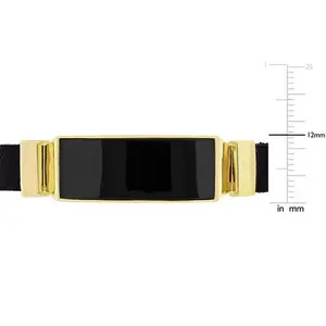 JULIANNA B. Black Onyx Bangle Bracelet