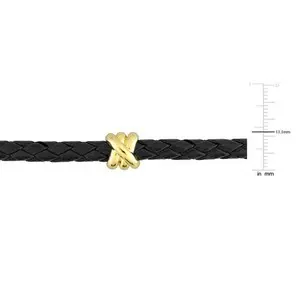 JULIANNA B. 14k & Leather Cord Bracelet