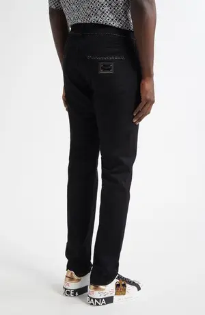 Dolce & Gabbana Stretch Cotton Tapered Pants