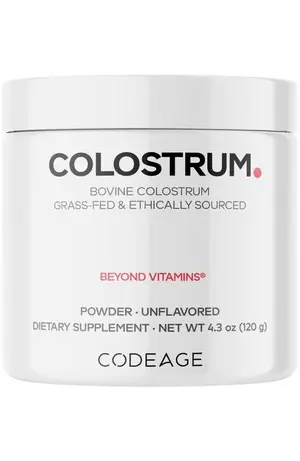 CODEAGE Grass-fed Bovine Colostrum Powder Supplement - White