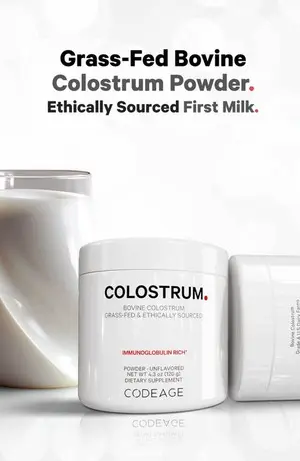 CODEAGE Grass-fed Bovine Colostrum Powder Supplement