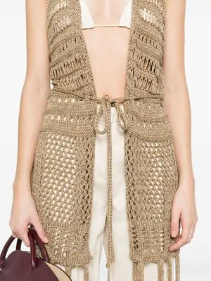 TWINSET Open-knit Gilet