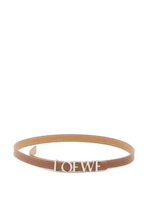 Loewe Logo-lettering Belt - Brown