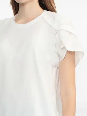 3.1 Phillip Lim Draped-detail T-shirt