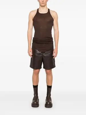 Rick Owens Basic Rib Tank - Brown