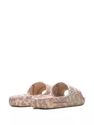 Adidas Adilette Textured Slide Sandals - Neutrals
