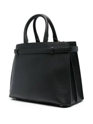 LANCEL Medium Leather Tote Bag - Black