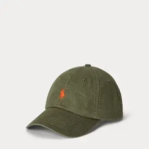 Ralph Lauren Ralph Lauren Linen Ball Cap New Olive