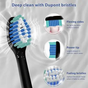 MYSMILE Sonic Toothbrush & Replacement Heads Bundle
