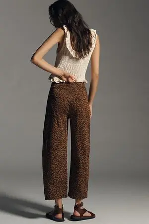 PILCRO Izzie Relaxed Sateen Barrel Leg Pants