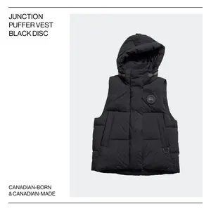 Canada Goose Junction Puffer Vest With D-ring Detail - Black