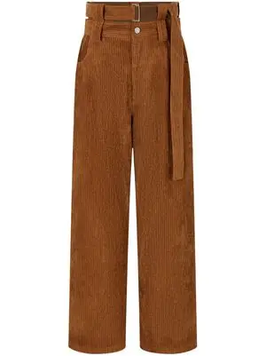 STUDIO TOMBOY Wide-leg Corduroy Trousers - Brown