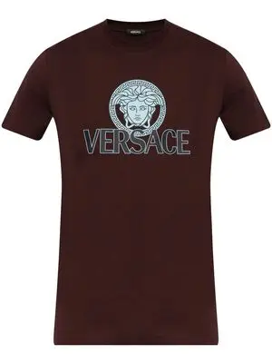 Versace Medusa-print T-shirt - Red