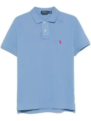 Polo Ralph Lauren Polo Pony-embroidered Polo Shirt - Blue