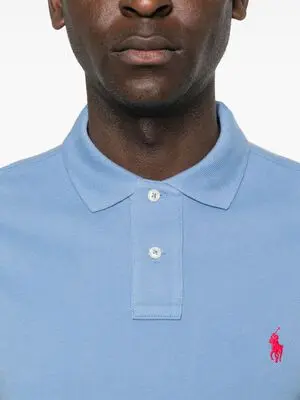 Polo Ralph Lauren Polo Pony-embroidered Polo Shirt - Blue