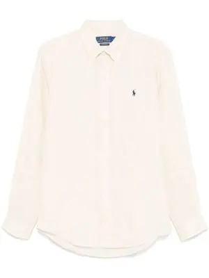 Polo Ralph Lauren Polo Pony-embroidered Shirt - Neutrals