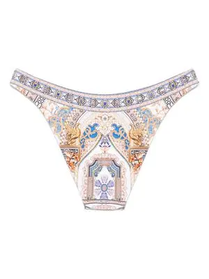 Camilla Mosaic-print Bikini Bottoms