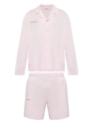 PANGAIA Slogan-print Cotton Pyjama Set - Pink