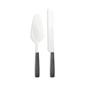 MACKENZIE-CHILDS Everyday Black 2-piece Cake Serving Set - No Color