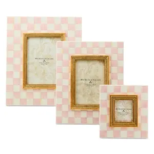 MACKENZIE-CHILDS Rosy Check Picture Frame, 5 X 7