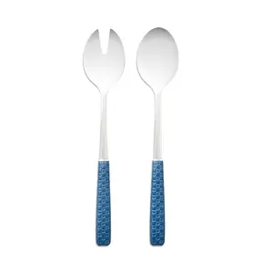 MACKENZIE-CHILDS Everyday Indigo Salad Serving 2 Piece Set - No Color