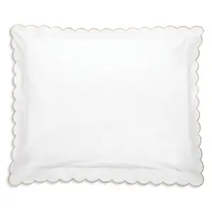 MATOUK Dakota Percale Standard Sham - Champagne