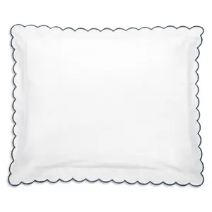 MATOUK Dakota Percale Standard Sham - Steel Blue