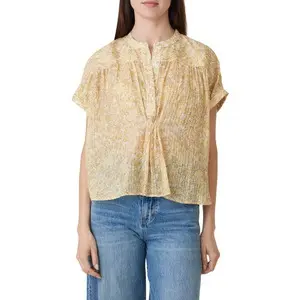 Habitual Half Placket Blouse - Sunlight Combo